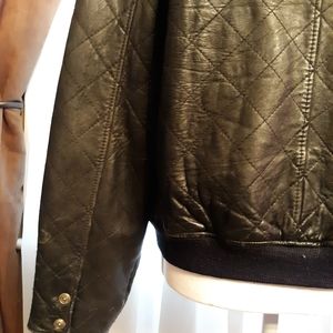 Express | Jackets & Coats | Vintage Express Quilted Leather Jacket ...